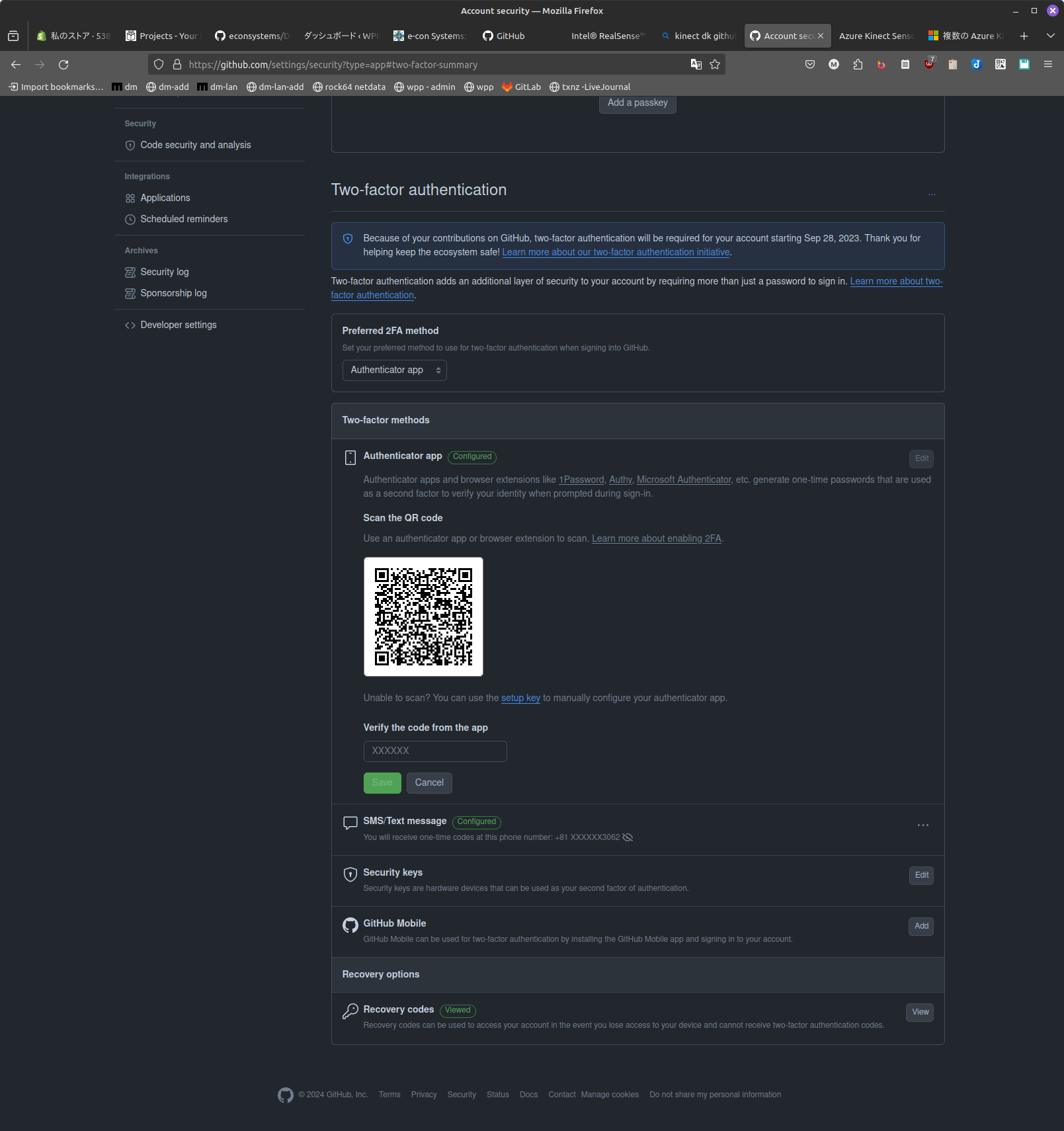 Github の TOTP に別の端末を追加する – WPP